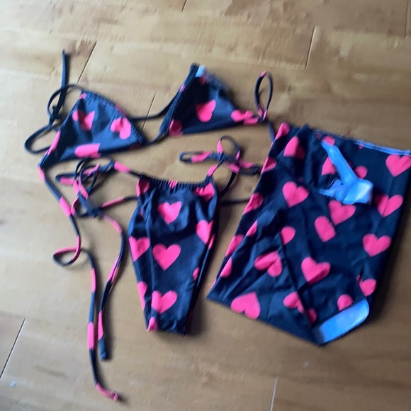 xx | Swim | Heart Bathing Suit With Wrap | Poshmark
